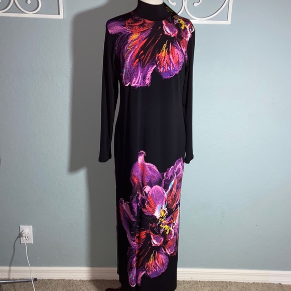 eva varro | Dresses | Rare Nwt Eva Varro Raw Hemline Mock Neck 2 Slit ...